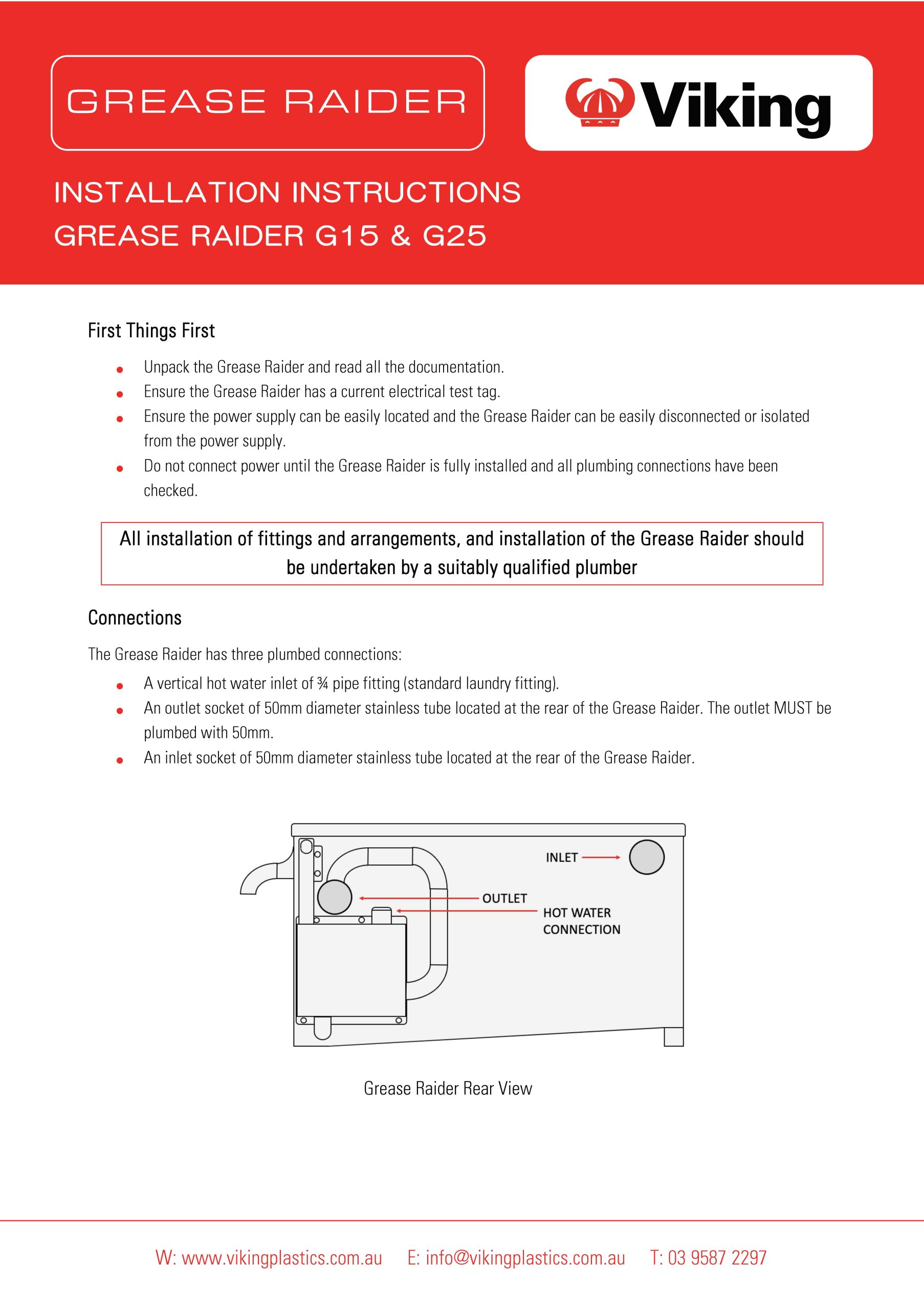 Viking Grease Raider | Under Bench Grease Trap